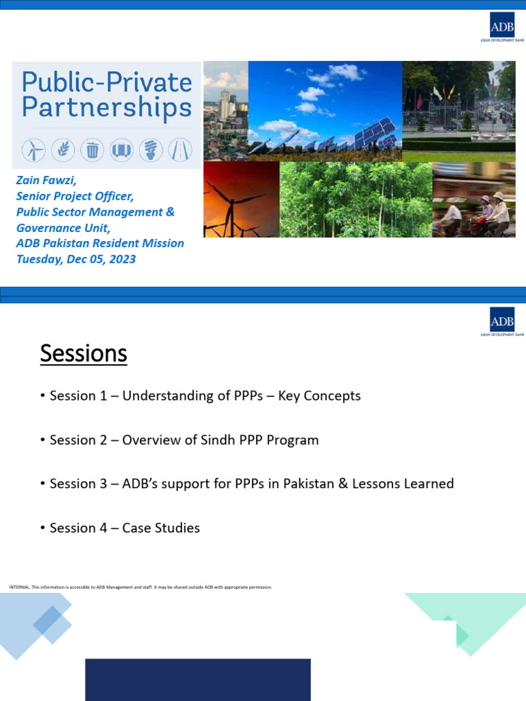 Zain Fawzi Overview of PPP Sindh PPP Program (ADB-ZF) - MCMC - Lahore ...