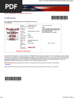 Confirmación de Cita para VISA | PDF | Visa de viaje