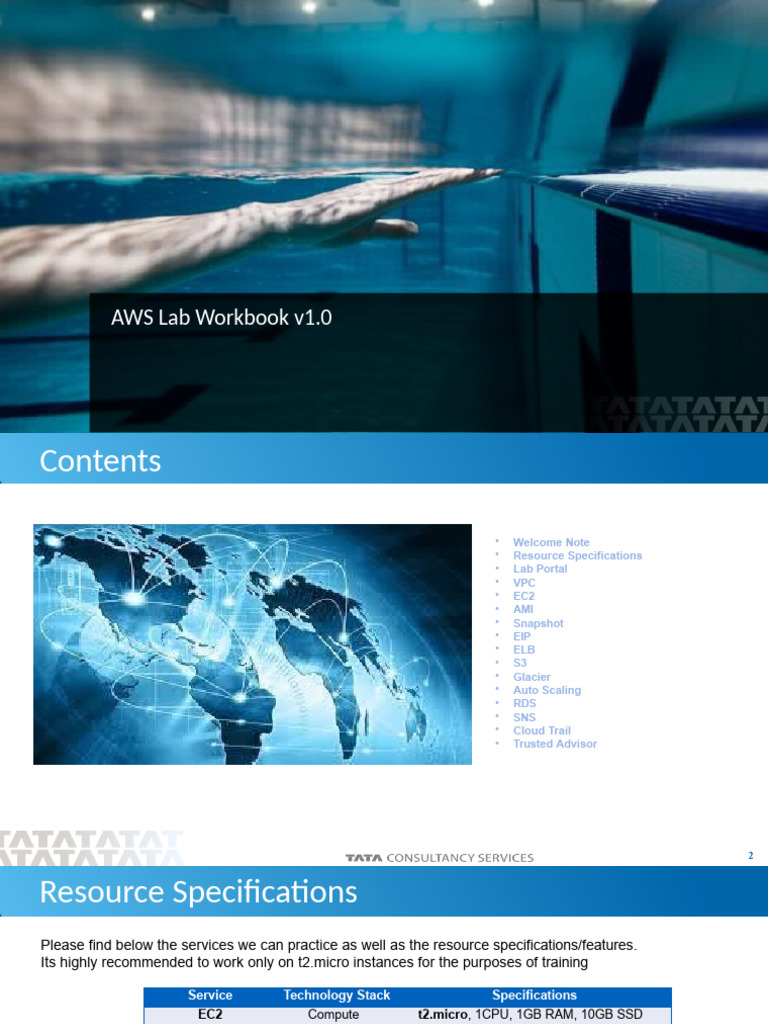 AWS Lab Workbook v1 0 | PDF | Internet | Amazon Web Services