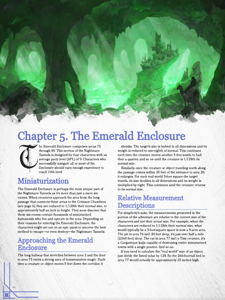 DMDave - Uncle Skeleton's Nightmare Tunnels Vol 3 - Part 5 - The Emerald Enclosure | PDF | Dwarf ...