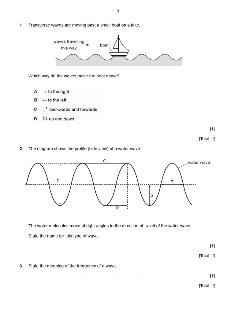 Sound Test 1 | Download Free PDF | Waves | Wavelength