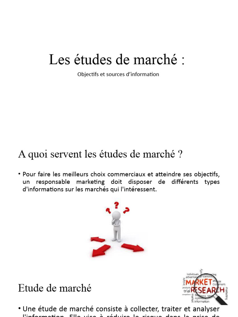 3 - Les Études de Marché | PDF | Recherche marketing | Commercialisation