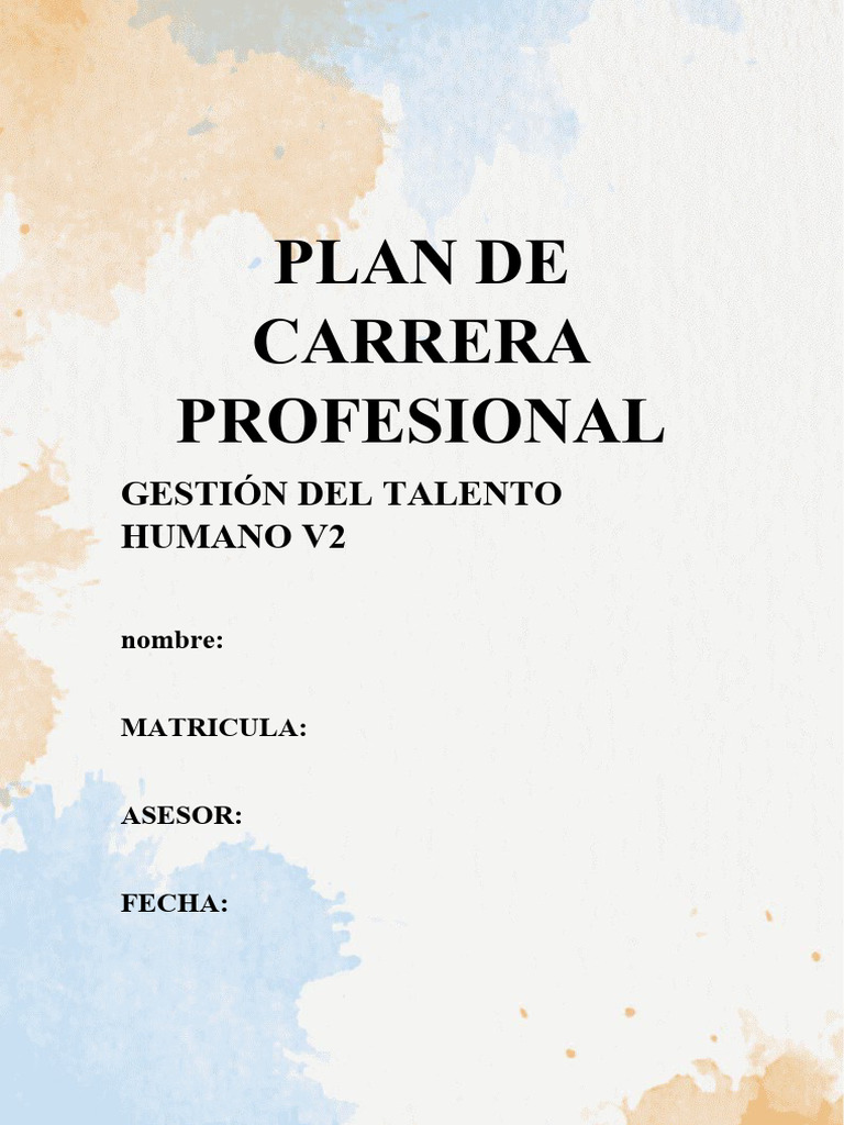Plan de Carrera | PDF | Business