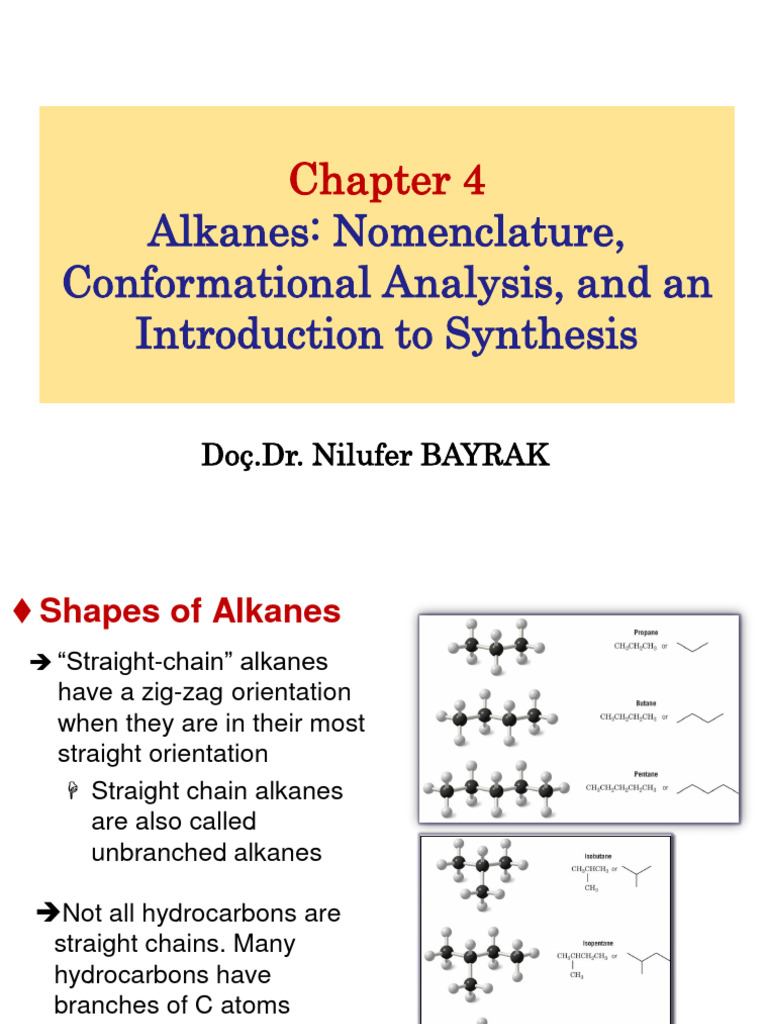 ch04 Alkanes | PDF | Alkane | Alkene