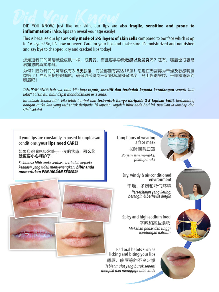 Beyul Intensive Lip Care Leaflet (3-In-1) | PDF