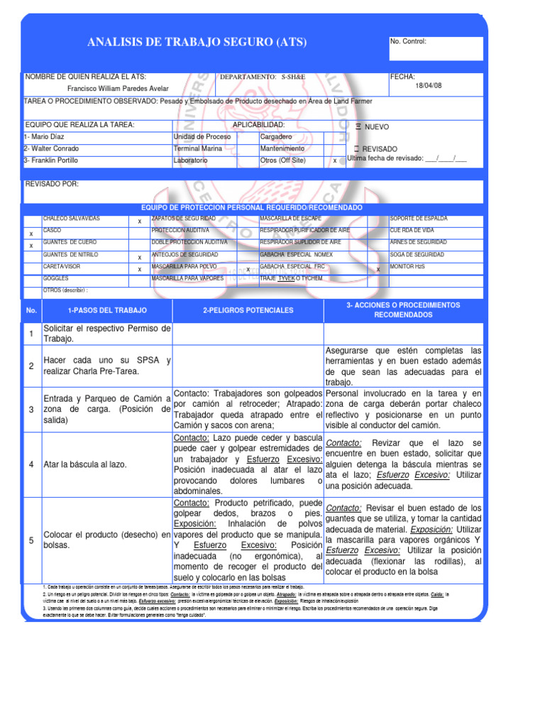 ejemplo ATS | PDF | Factores humanos y ergonomía