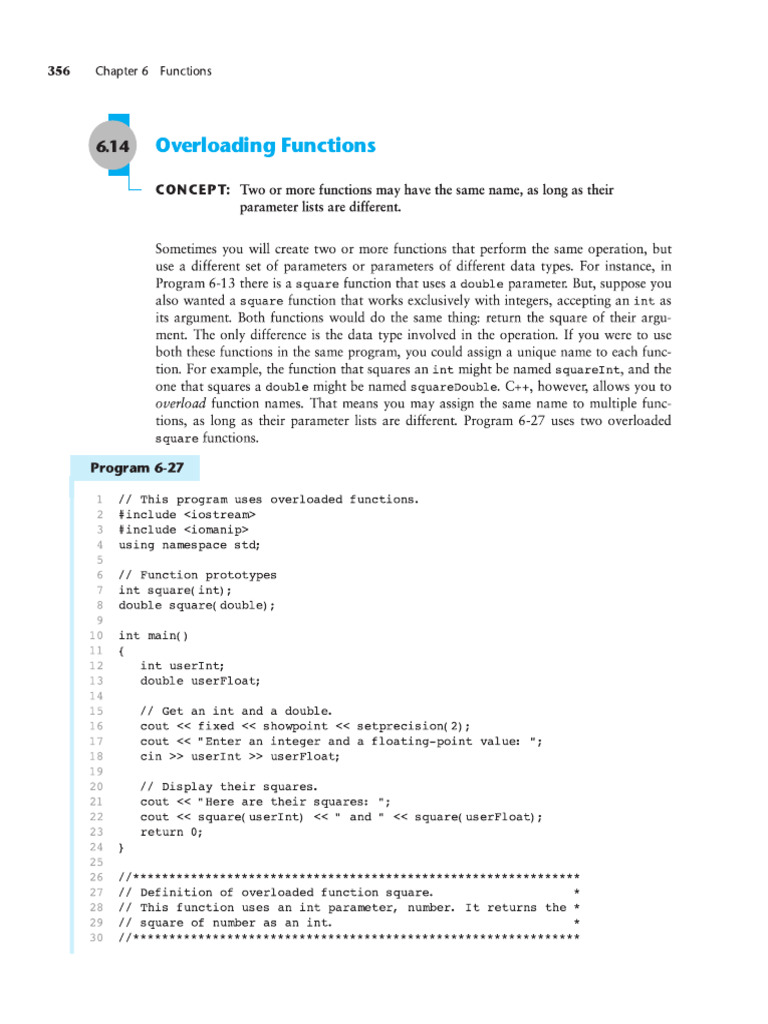 03 Function Overloading C++ | PDF