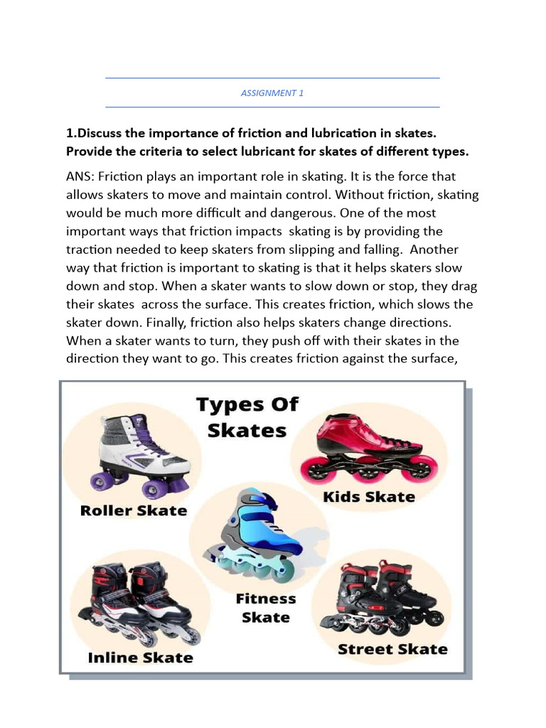 Friction and Lubrication in Skating | PDF | Motor Oil | Friction