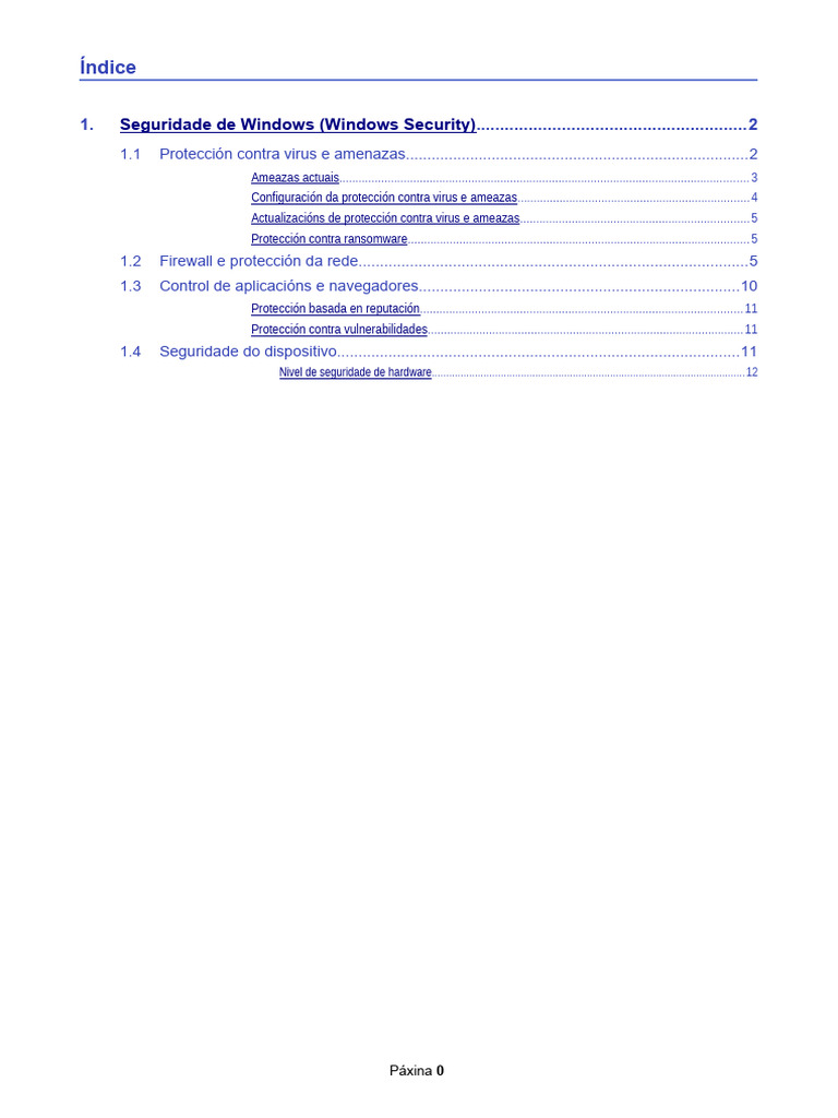 2-6. Centro de Seguridade de Windows (Windows Security) | PDF