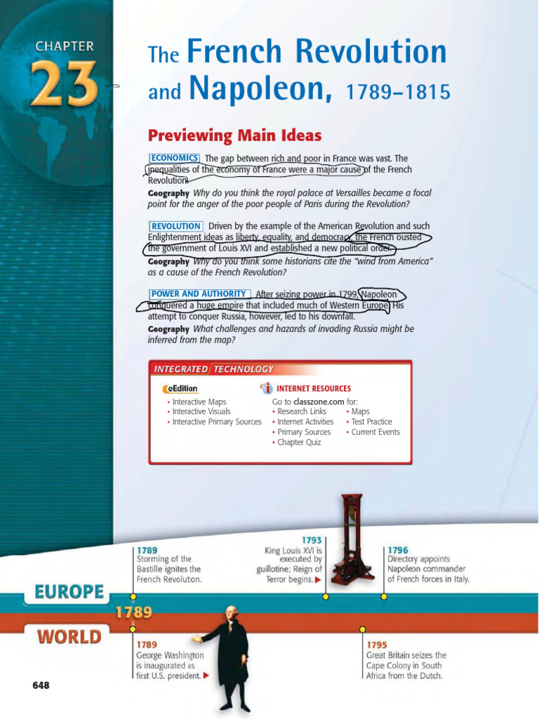 Chapter 23 Part 1 and 2 The French Revolution 1 | Download Free PDF ...