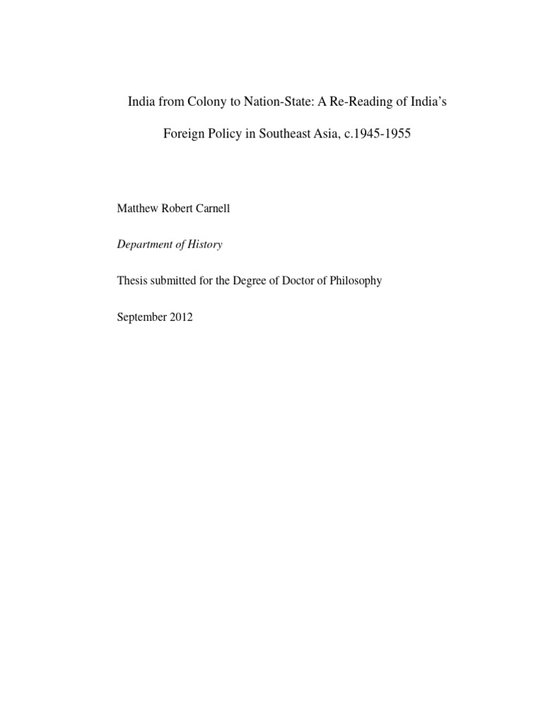 India From Colony To Nation-State | PDF | Jawaharlal Nehru | Decolonization