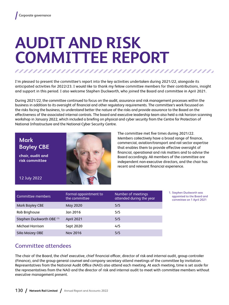 Audit and Risk Committee Report 2022 23 | PDF | Internal Audit | Audit