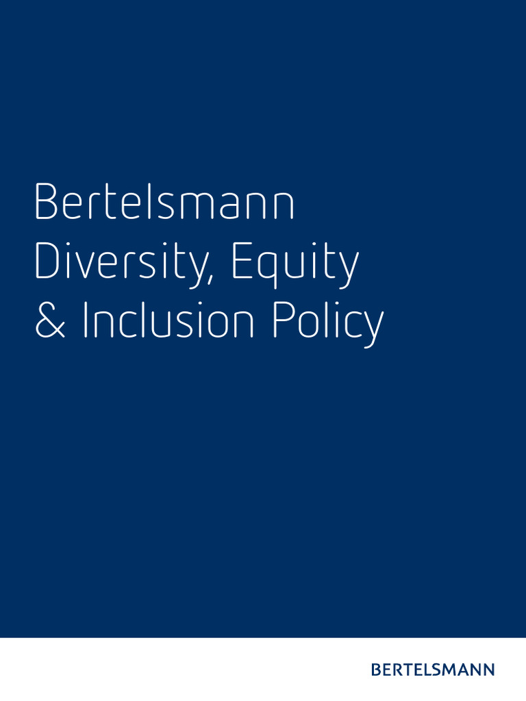 Bertelsmann DEI Policy Overview | PDF | Sexual Harassment | Social ...