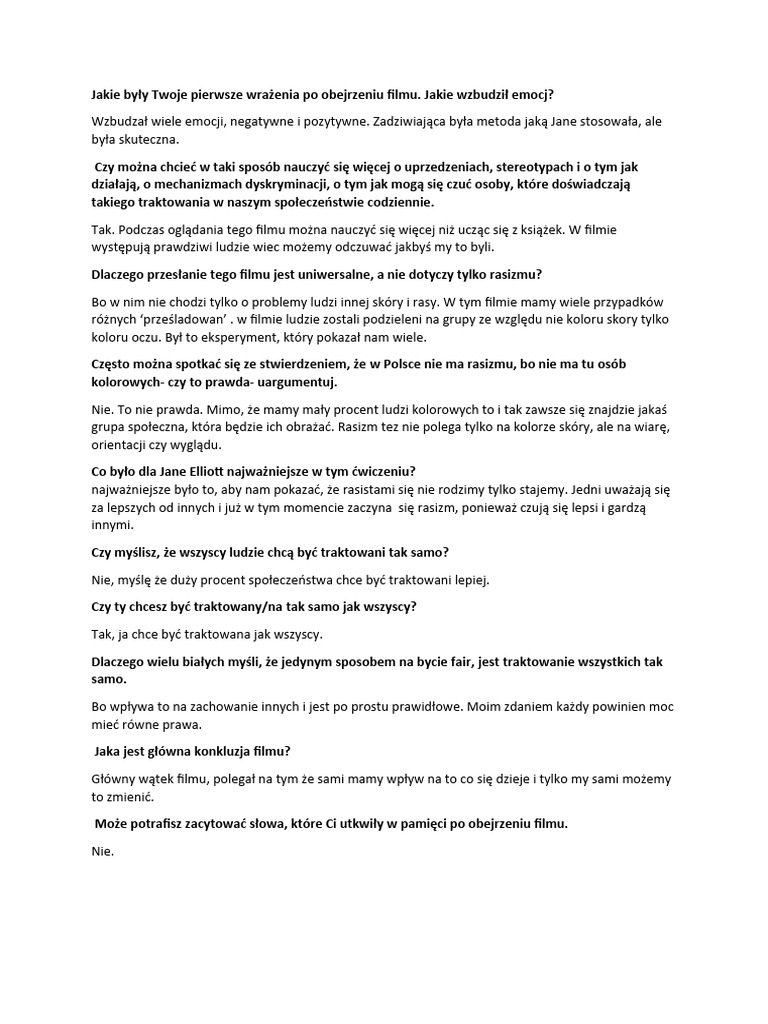 Niebieskoocy Film (Praca) | PDF