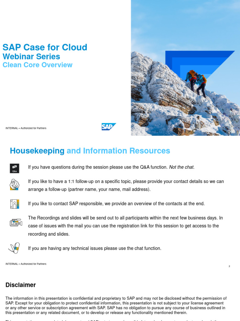 An Overview Including The Clean Core Concept & Dashboard | PDF | Cloud Computing | Application ...