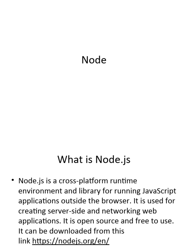 Node | PDF | World Wide Web | Internet & Web