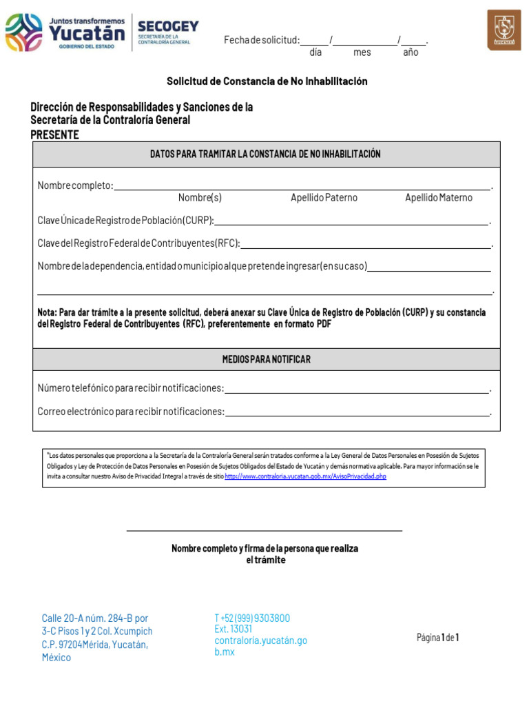 Form A To Solicit Ud Constancia N | PDF | Privacidad