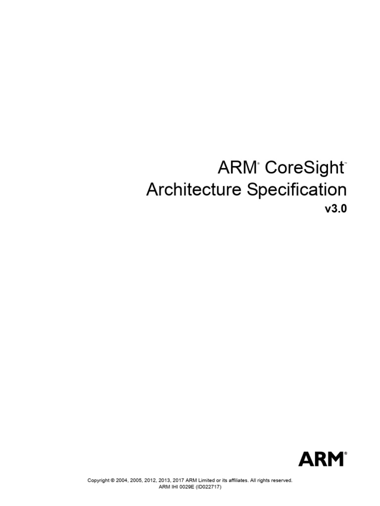 Coresight v3 0 Architecture Specification IHI0029E | PDF | Computer ...