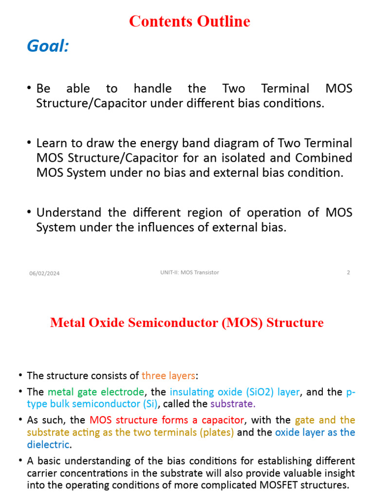 Understanding Two Terminal MOS Capacitors | PDF | Mosfet | Field Effect ...