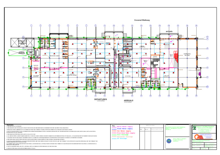 Drainage Drawing | PDF | Building Engineering