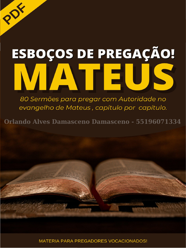 Esbocos No Evangelho de Mateus | PDF | Jesus | Messias