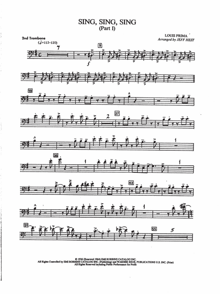 Sing, Sing, Sing PT I FULL Big Band | PDF