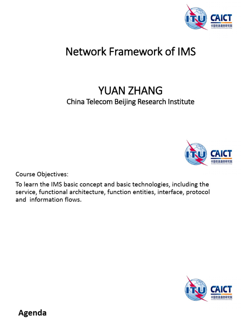 Session 3-2 Framework of IMS ITU | PDF | Ip Multimedia Subsystem | Session Initiation Protocol