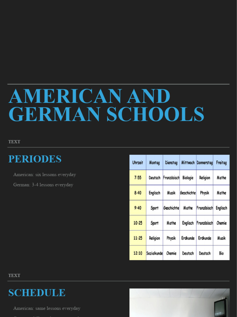 German and American High Schools | PDF