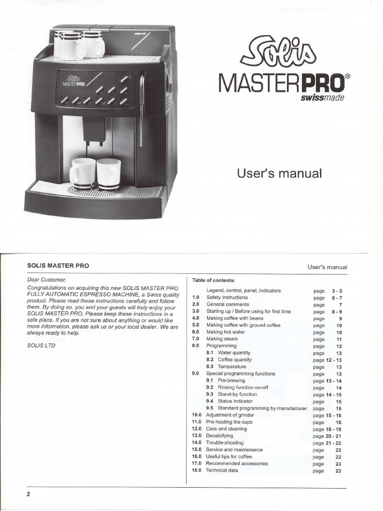 Solis Masterpro User Manual | PDF