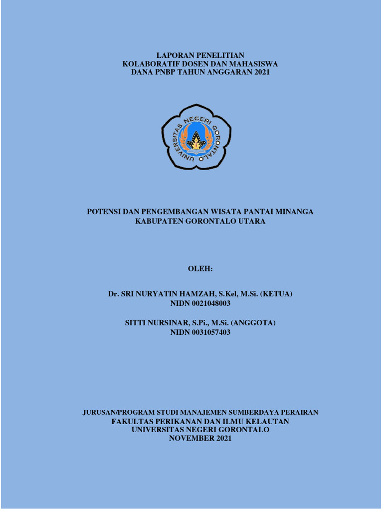 Potensi Wisata Pantai Minanga Gorontalo | PDF | Karier & Perkembangan ...
