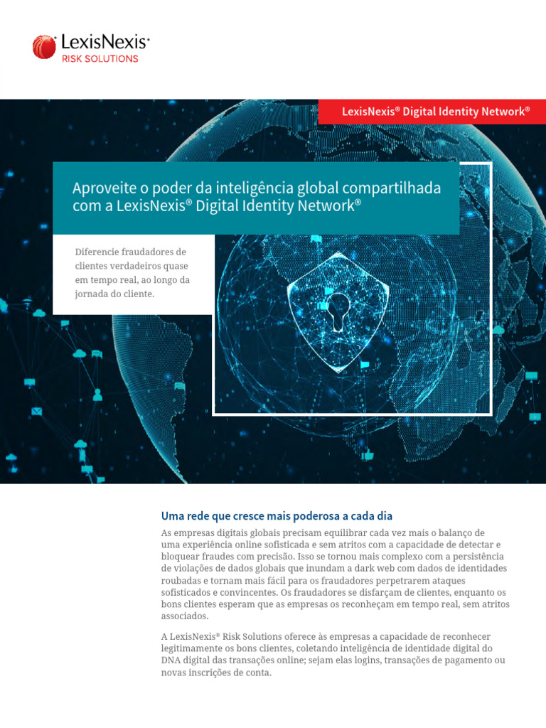 LNRS - Digital Identity Network - Brochure - NXR14307-00-0220-PT-LA | PDF | Lexis Nexis | Rede ...