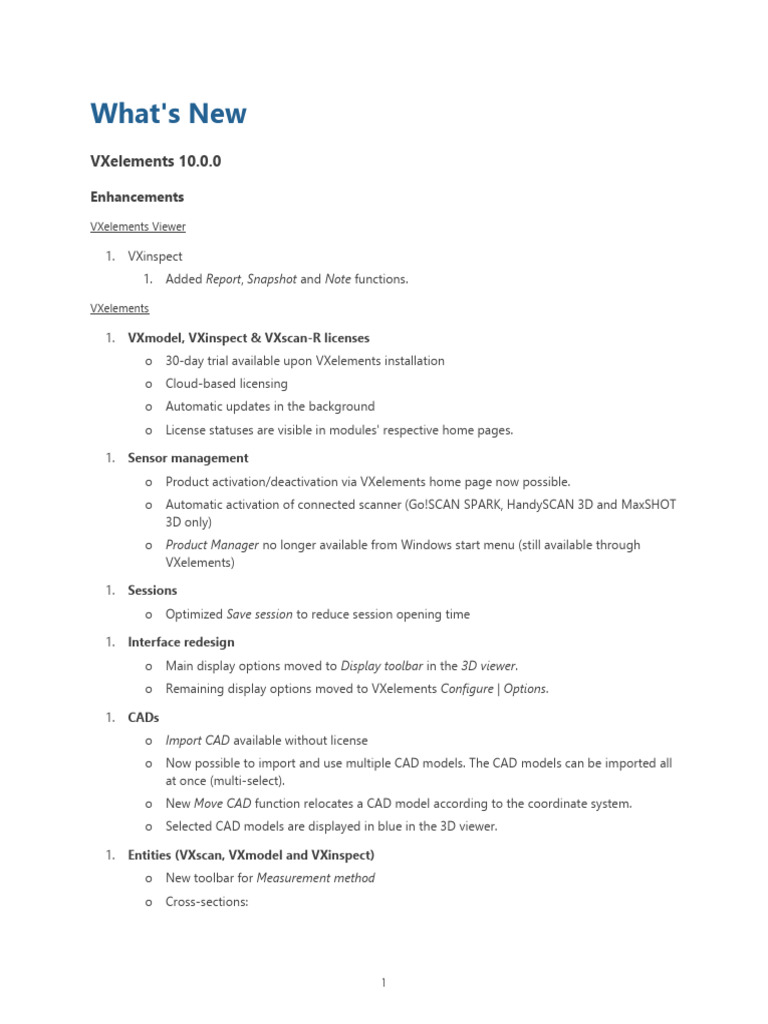 VXelements 11 Features and Enhancements | PDF | Computer Aided Design ...