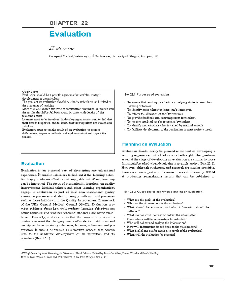 ABC of Learning and Teaching in Medicine - 3rd Edition-112-116 | PDF ...