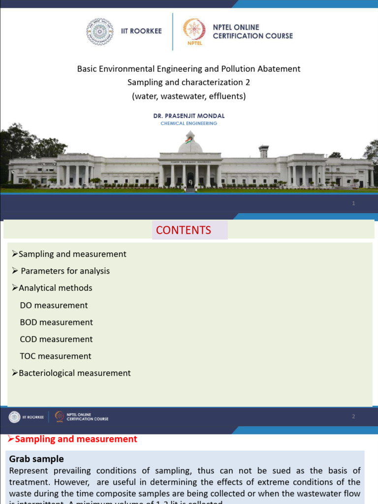 17 - Sampling and Characterization 2 - Compressed | PDF | Water ...