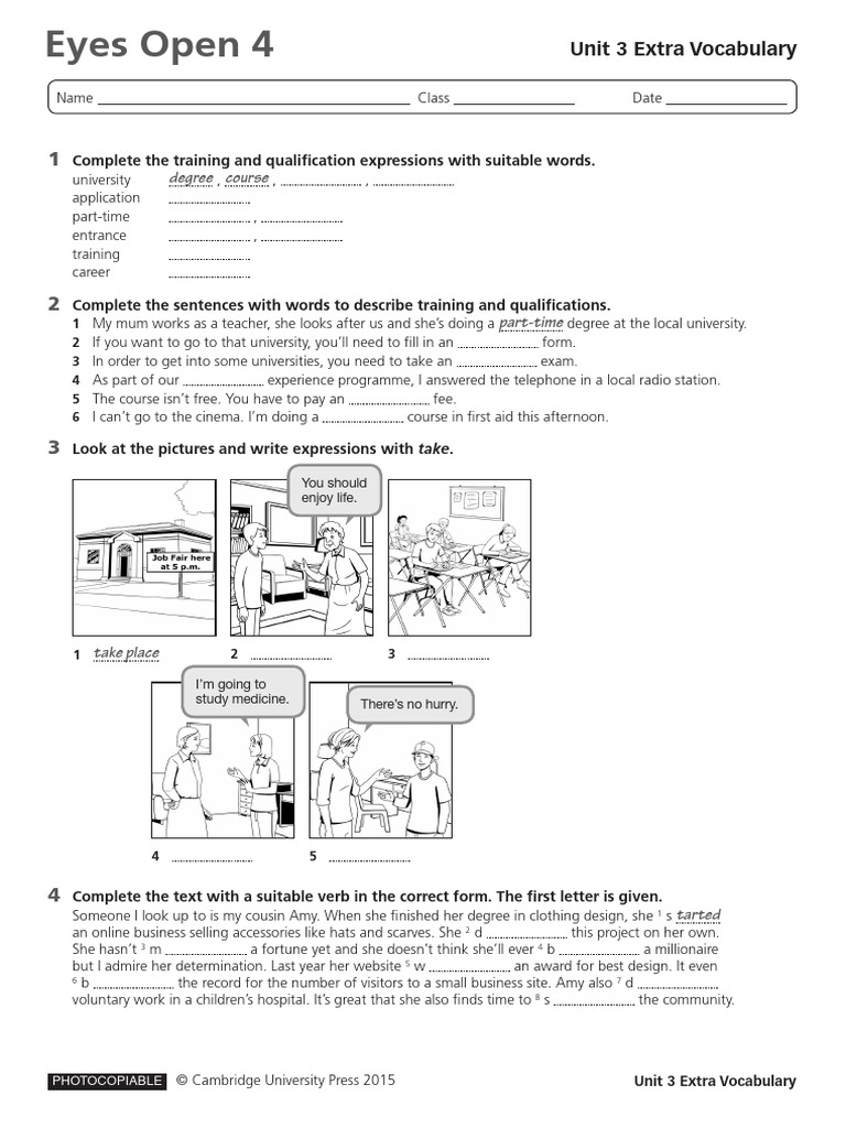 Unit 3 - Vocabulary Extra | PDF