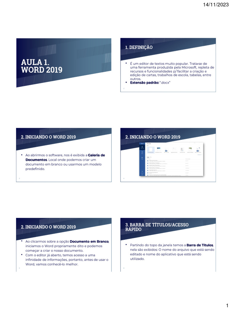 Introdução ao Word 2019: Funcionalidades e Dicas | PDF