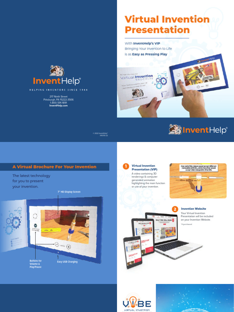 InventHelp Brochures VIP-VIBE-Website-Databank | PDF | Websites | Computing