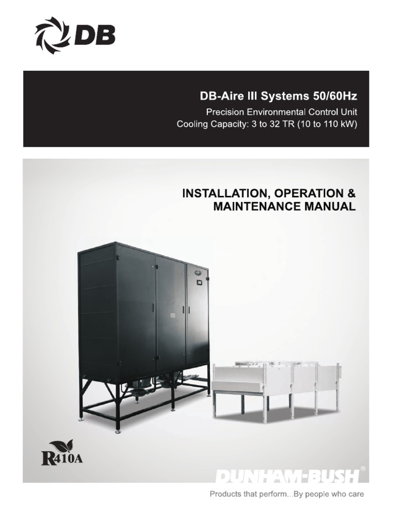 CRAC Unit - DBAireIII - R410A - 50-60Hz - MM0706B-0922 - Lo - 0 | PDF ...