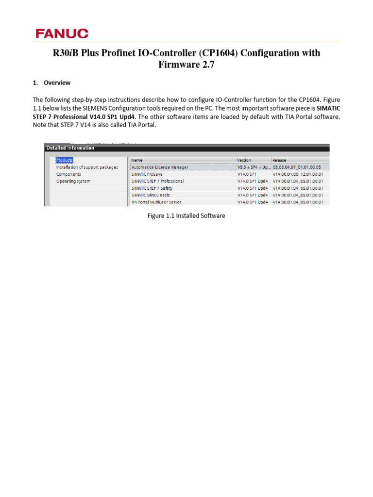 R-30iB Plus (FAC Guide Profinet Configuration CP1604 IOC FW2.7 ...