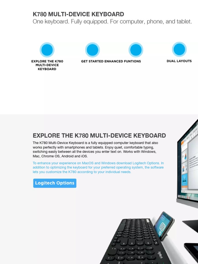 K780 Multi-Device Keyboard Guide | PDF
