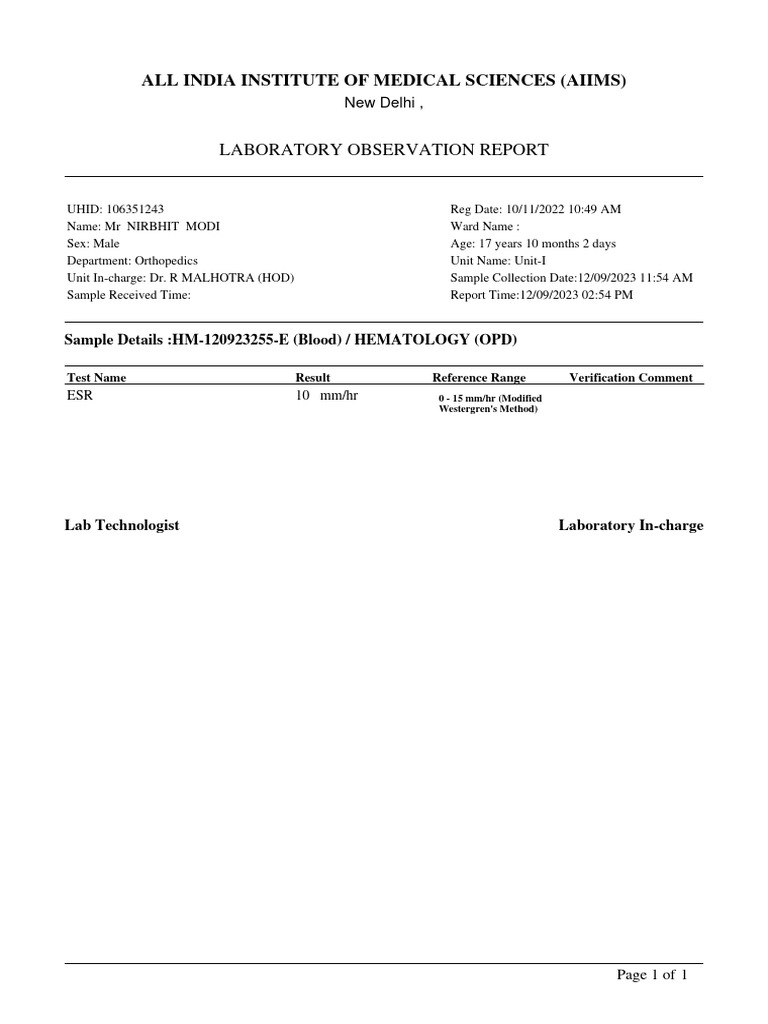 SVLT Lab Report Details | PDF | Wellness | Science & Mathematics