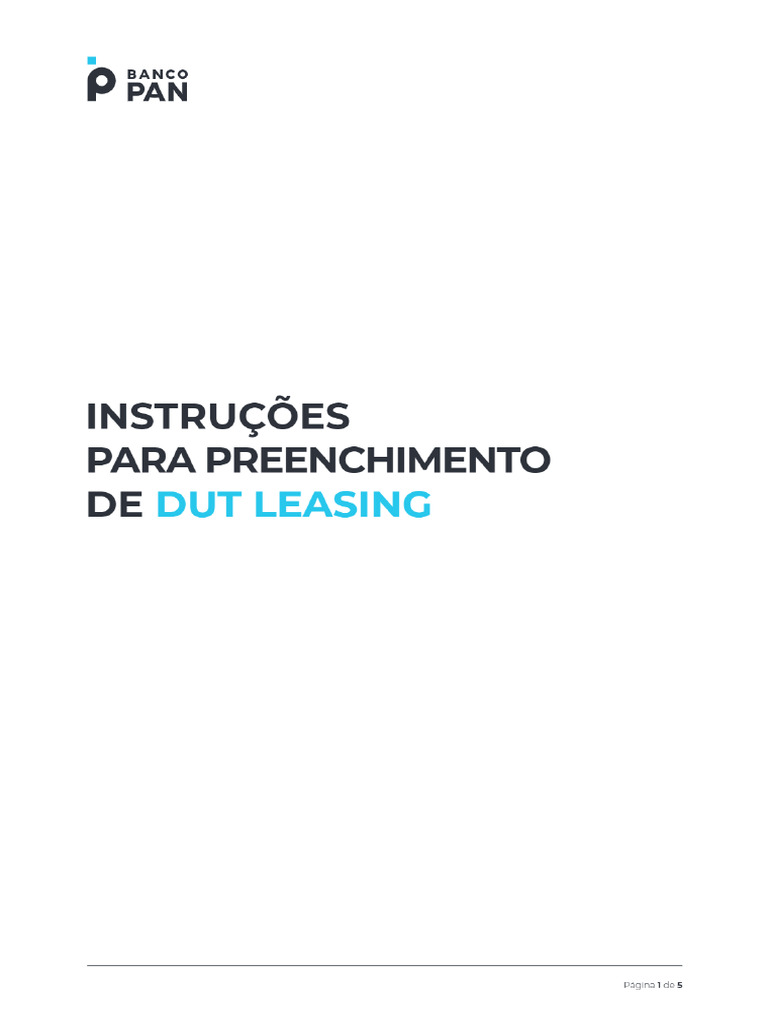 INSTRUÇÕES PARA PREENCHIMENTO DE DUT LEASING - PDF Download Grátis | PDF