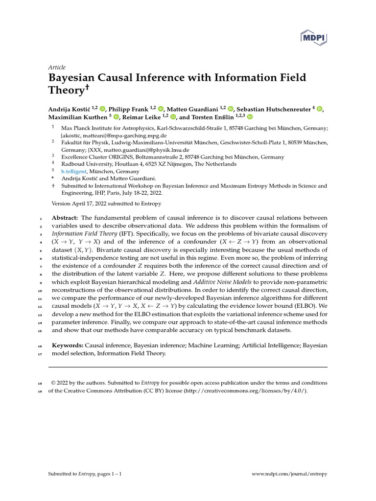MaxEnt2022 MDPI Templates | PDF | Statistical Inference | Bayesian ... MaxEnt2022 MDPI Templates | PDF | Statistical Inference | Bayesian ...