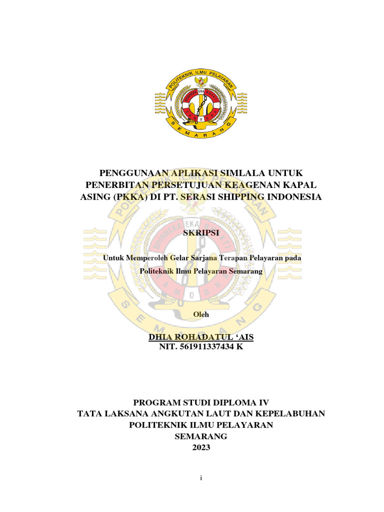 Aplikasi SIMLALA untuk PKKA Kapal Asing | PDF | Perjalanan