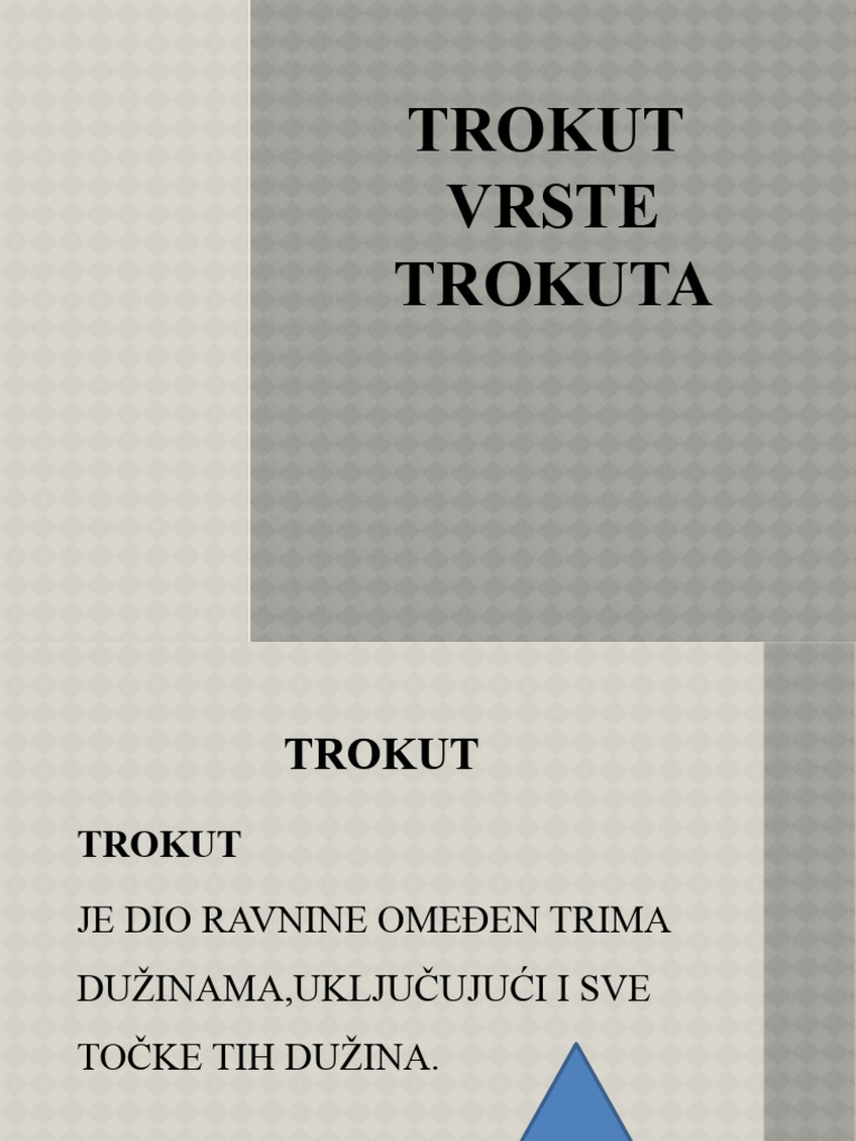 Trokut-Vrste Trokuta | PDF