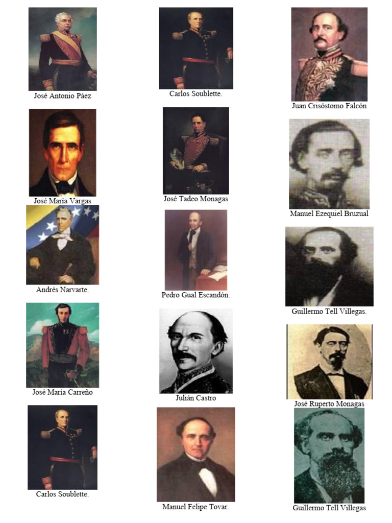 Presidentes de Venezuela desde 1830 | PDF