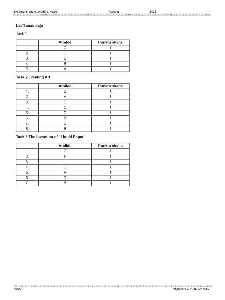 Anglu Valoda 9 Klase Vertesanas Kr | PDF