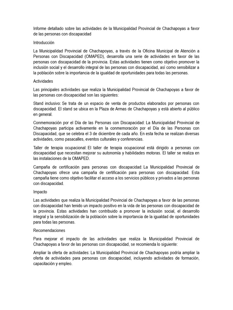 Diapositivas. Programa Contigo | PDF | Invalidez