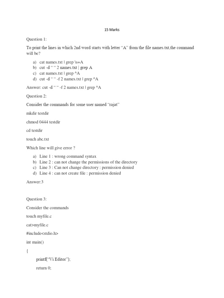 Dump_Linux_MCQs | PDF | Booting | Operating System