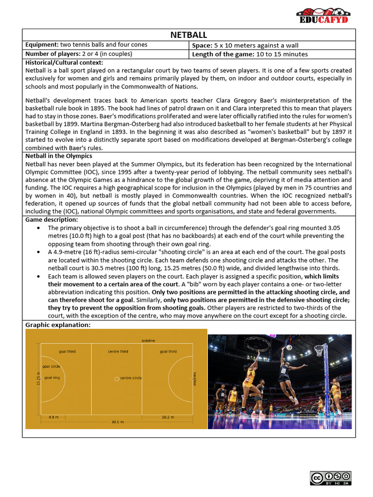 Regional Sport - Netball | PDF | Sports | Ball Games